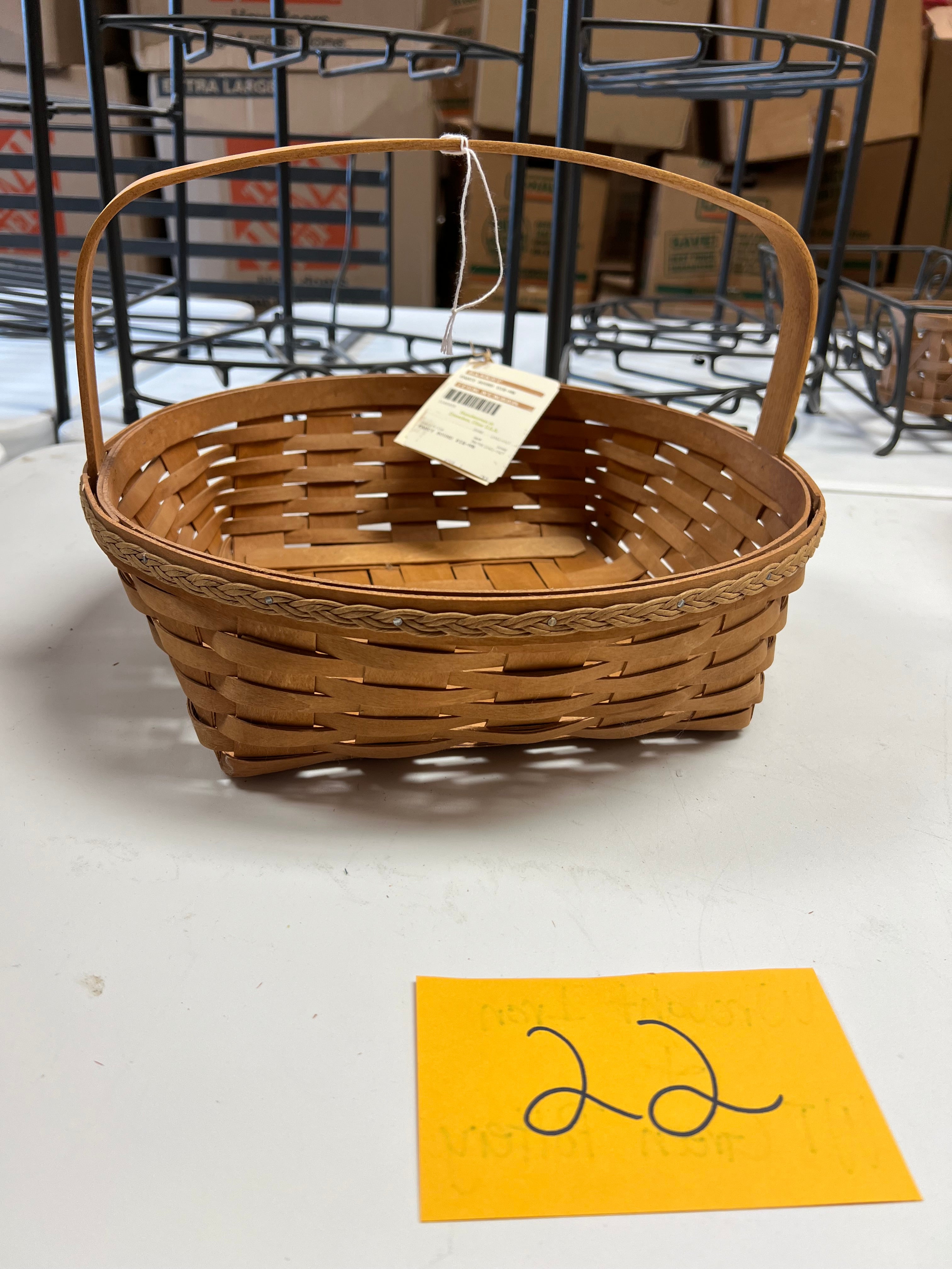 Longaberger fancy Round Pie Basket – Bonkers 4 Baskets