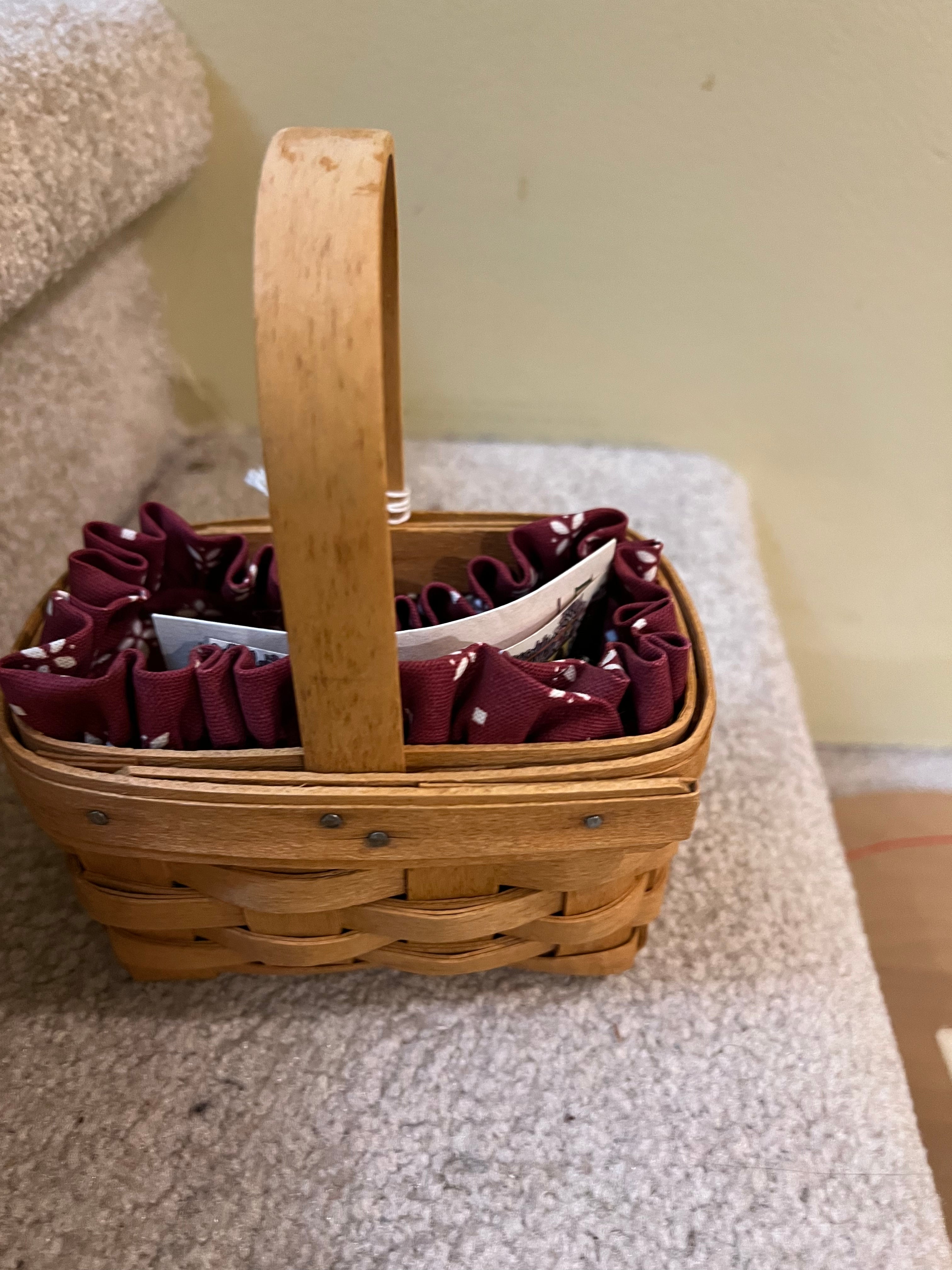 Longaberger 1995 horizon of hope baker with liner – Bonkers 4 Baskets