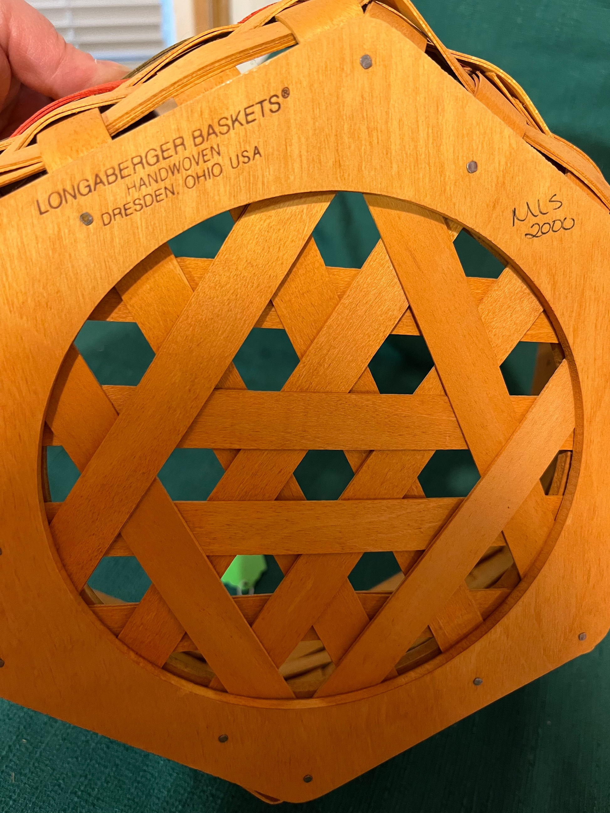 Longaberger 12” generations basket with color – Bonkers 4 Baskets